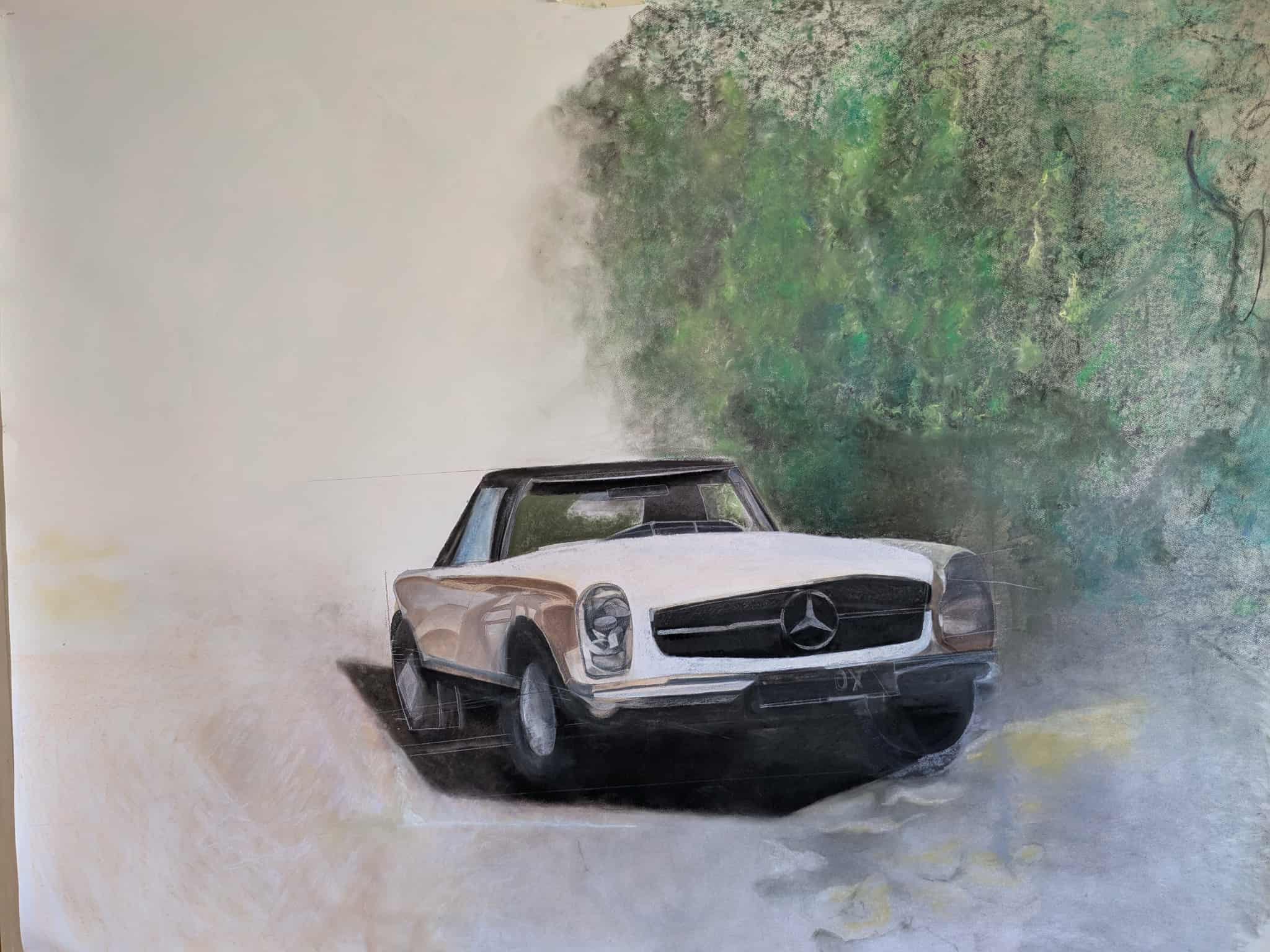 Mercedes blanche – Emilie Dumas